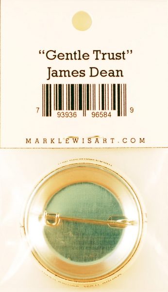 James Dean pin - pinback button by Mark Lewis Art™ - gt | Mark Lewis Art