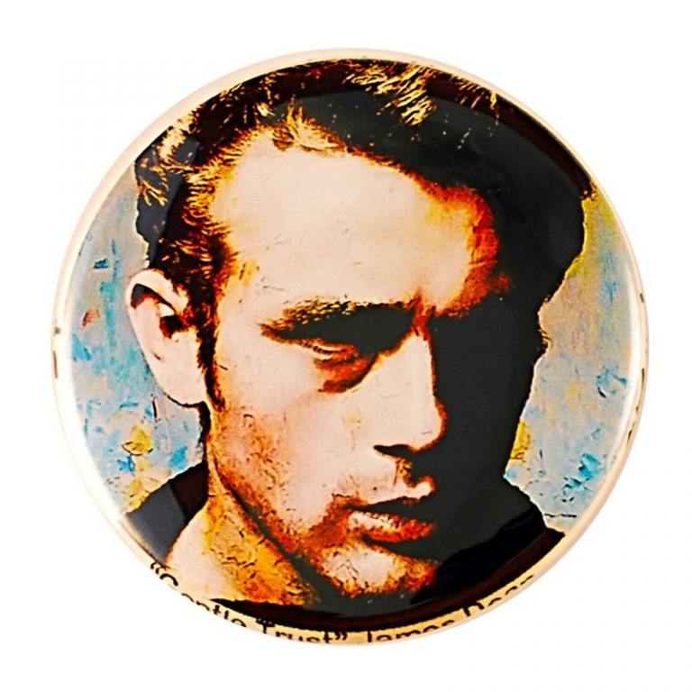 James Dean pin - pinback button by Mark Lewis Art™ - gt | Mark Lewis Art