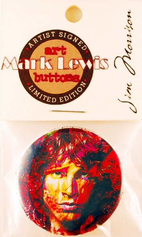 Jim Morrison pin - pinback button by Mark Lewis Art™ - woms | Mark ...