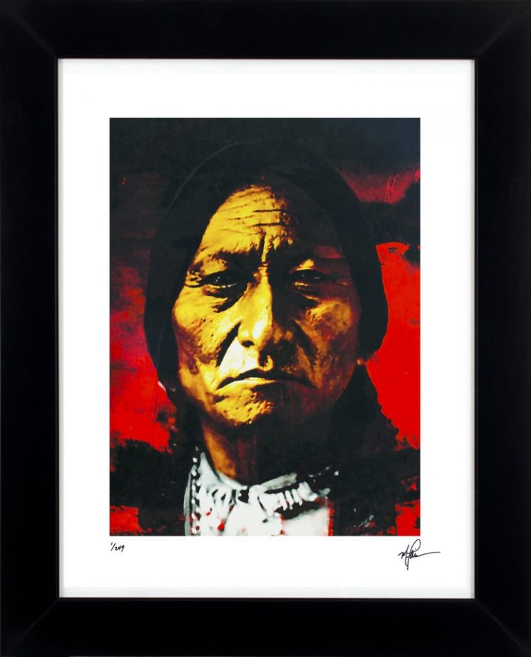 Sitting Bull art print framed painting strong wall decor | Mark Lewis Art