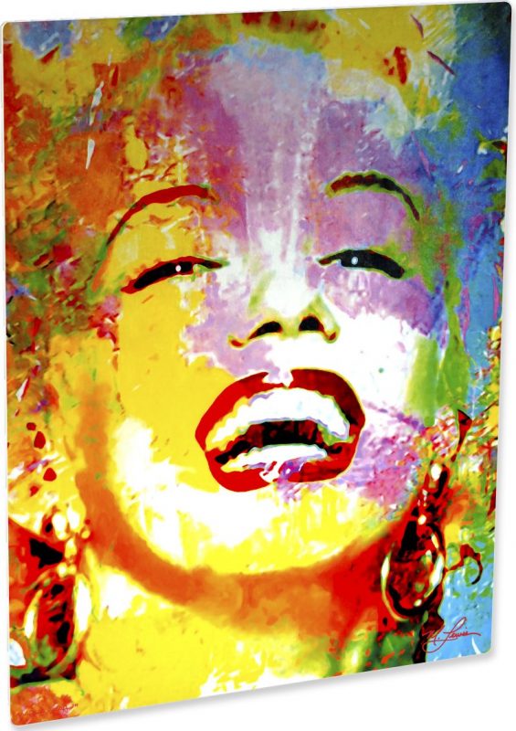 Marilyn Monroe artwork abstract modern paintings signed print - 8" x 10 ...