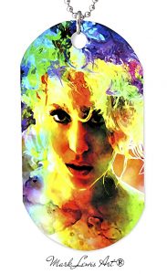 Michael Jackson necklace dog tag pendant 30" stainless steel chain, key ...