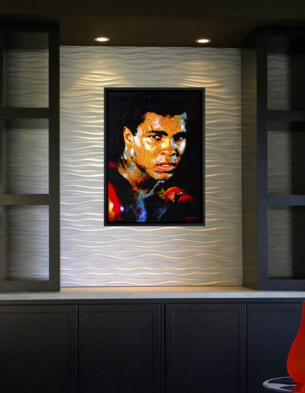 Muhammad Ali wall art on canvas framed - AR | Mark Lewis Art