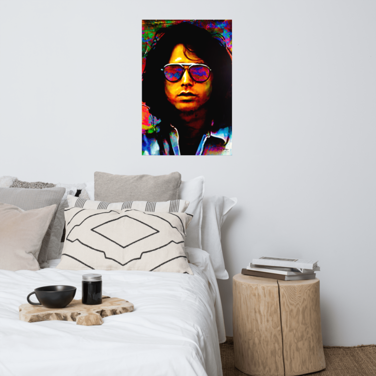 Jim Morrison pop art print. Hand signed wall art portrait - Insightful ...