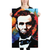 Abraham Lincoln pop art print. Hand signed wall art portrait - Knowing ...