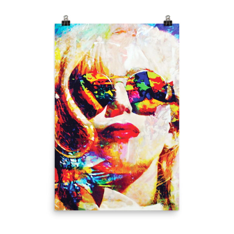 Lady Gaga pop art print. Hand signed wall art portrait - Lady Gaga S2 ...