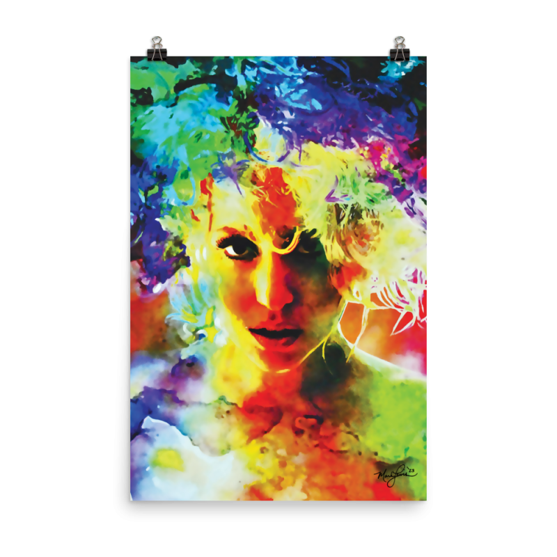 Lady Gaga pop art print. Hand signed wall art portrait - Lady Gaga ...